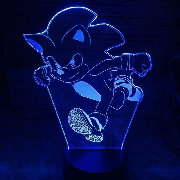 Accents | Sonic The Hedgehog Neon Multiple Color Night Lamp | Poshmark